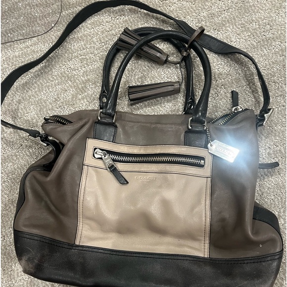 Coach | Bags | Coach Leather Colorblock Duffle | Poshmark